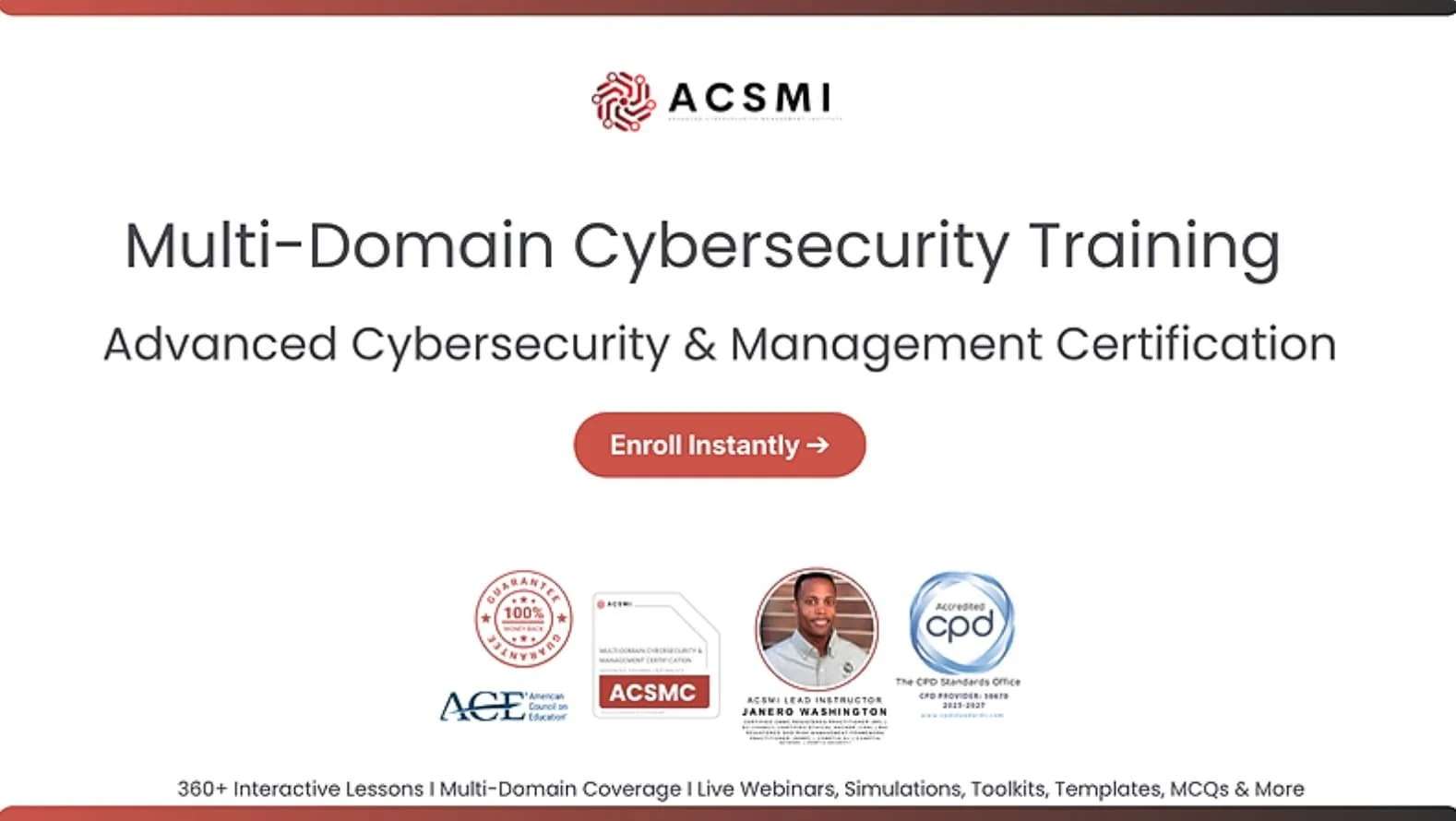Advanced Cybersecurity Management Institute Acsmi Training