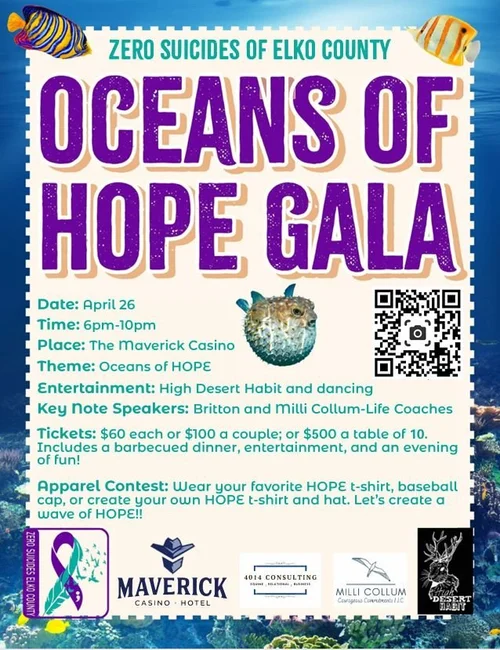 Oceans of Hope Gala 2025 — Zero Suicides Elko County