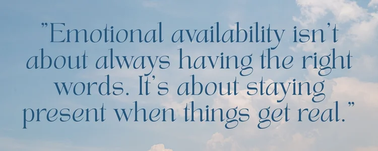 What Emotionally Available Really Means | Therapist Perspective — The ...