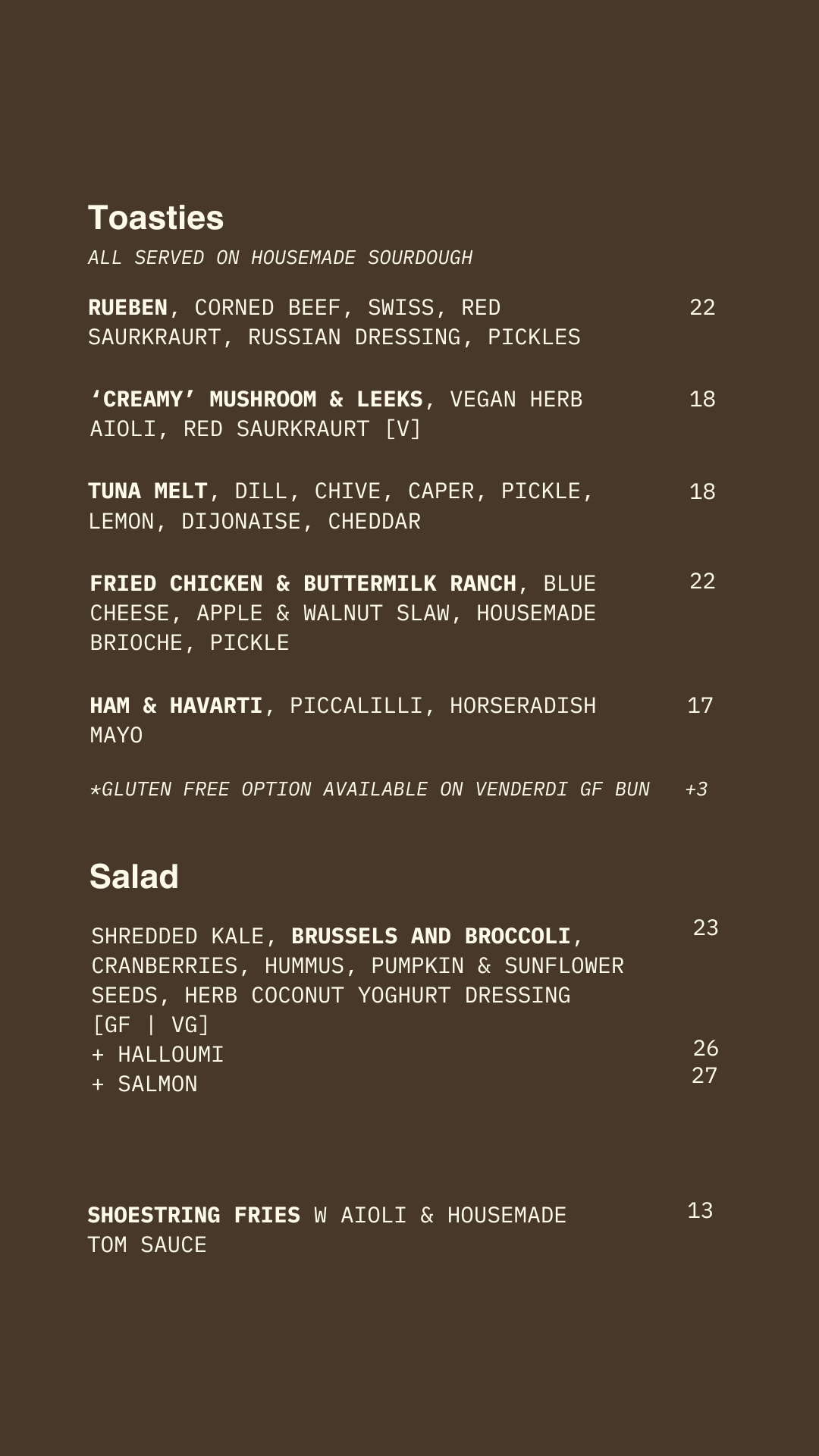 Menu | Explore Delicious Baked Goods — Crumb Bakehouse