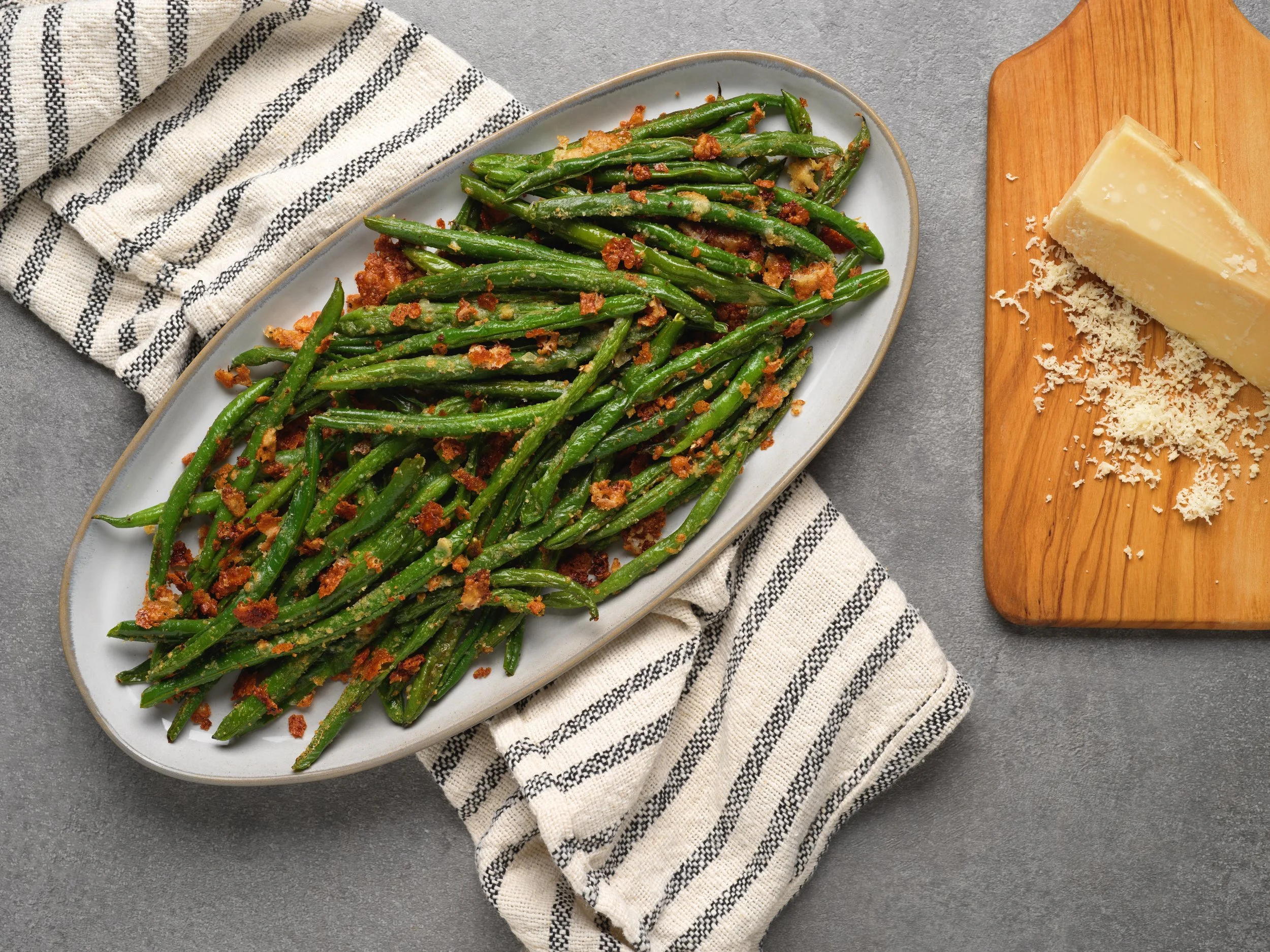 Garlic Parmesan Green Beans — Church Brothers Farms