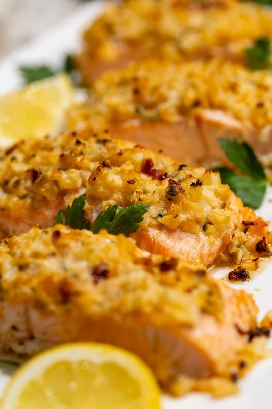 Cauliflower Crusted Salmon — Church Brothers Farms