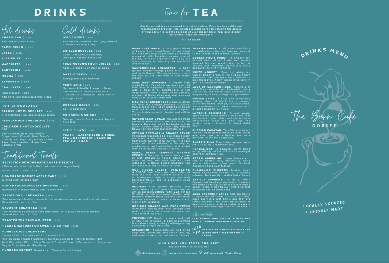 The Barn Café Dorset Menu – Delicious Local Dishes in Lytchett ...