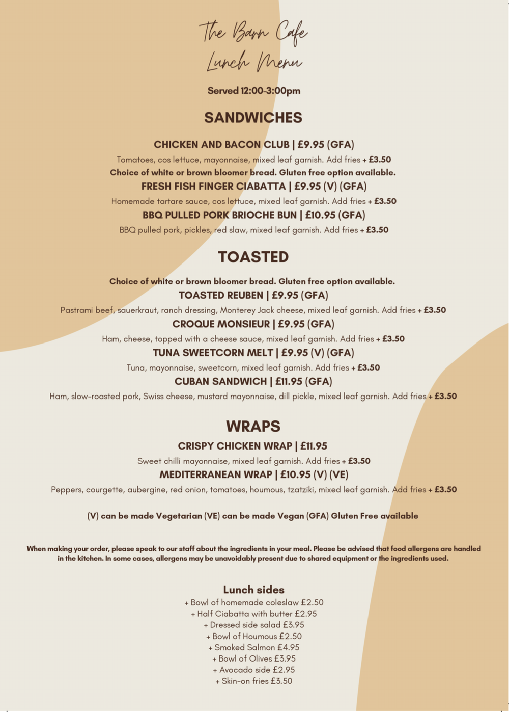 The Barn Café Dorset Menu – Delicious Local Dishes in Lytchett ...