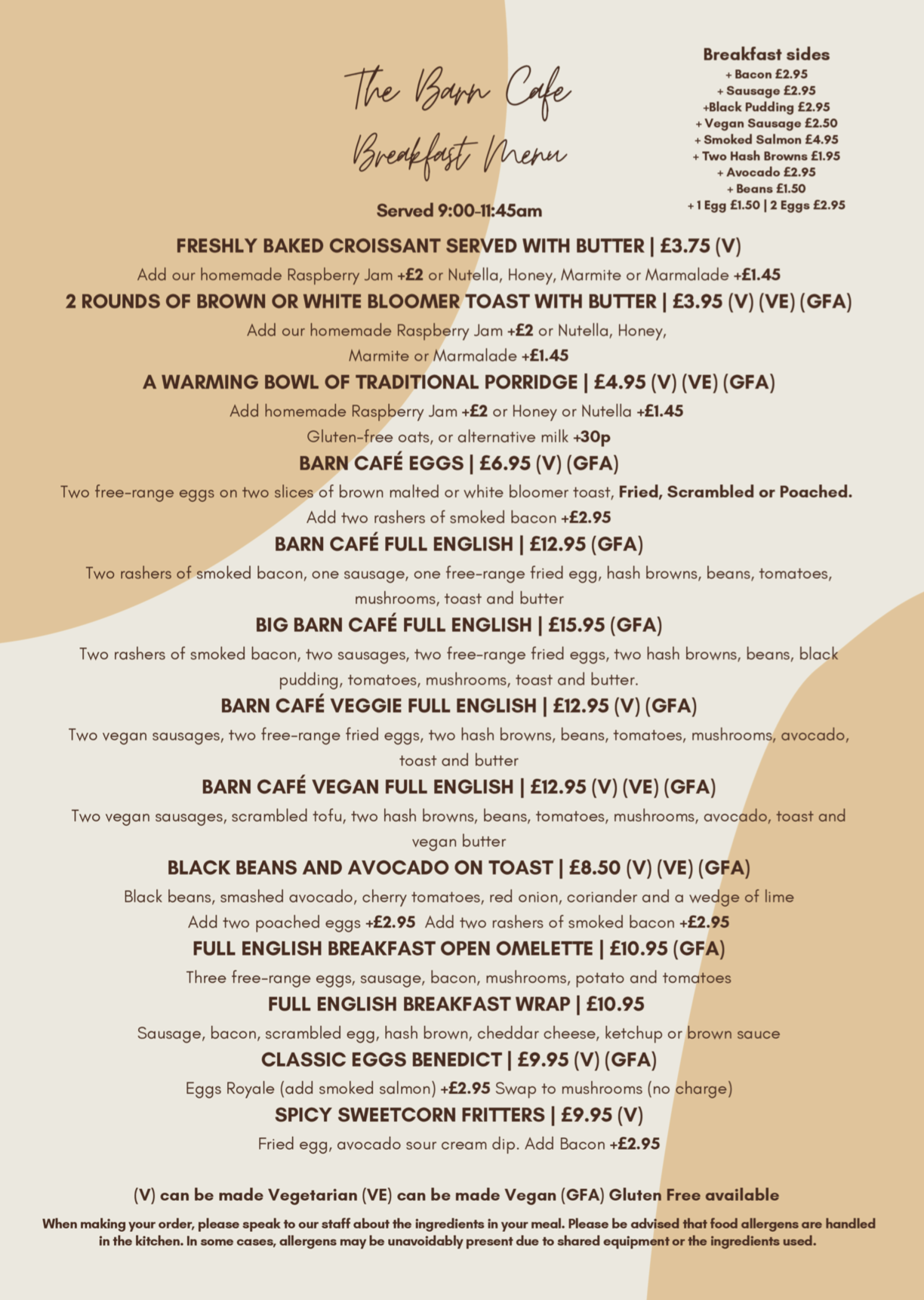 The Barn Café Dorset Menu – Delicious Local Dishes in Lytchett ...
