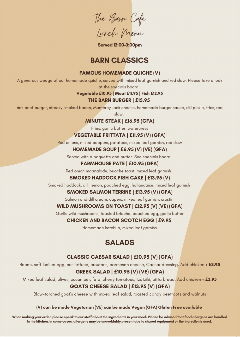 The Barn Café Dorset Menu – Delicious Local Dishes in Lytchett ...