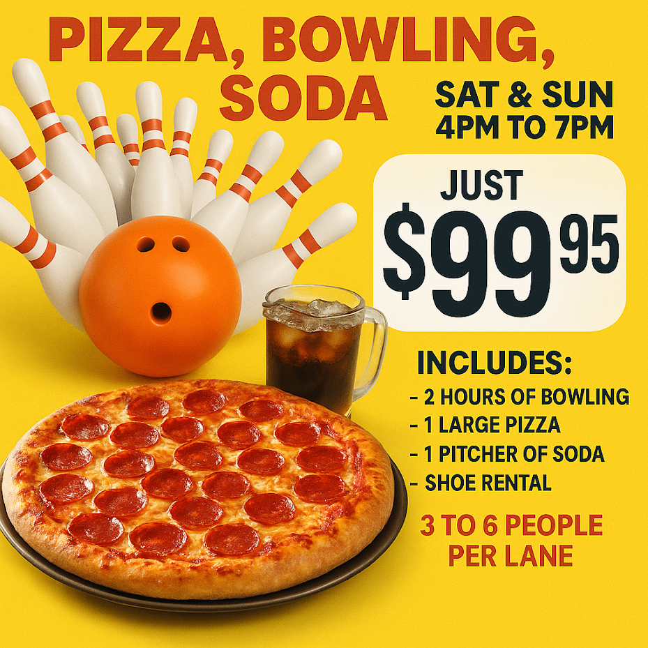 Specials | Discover Special Offers Today — Lakewood Lanes