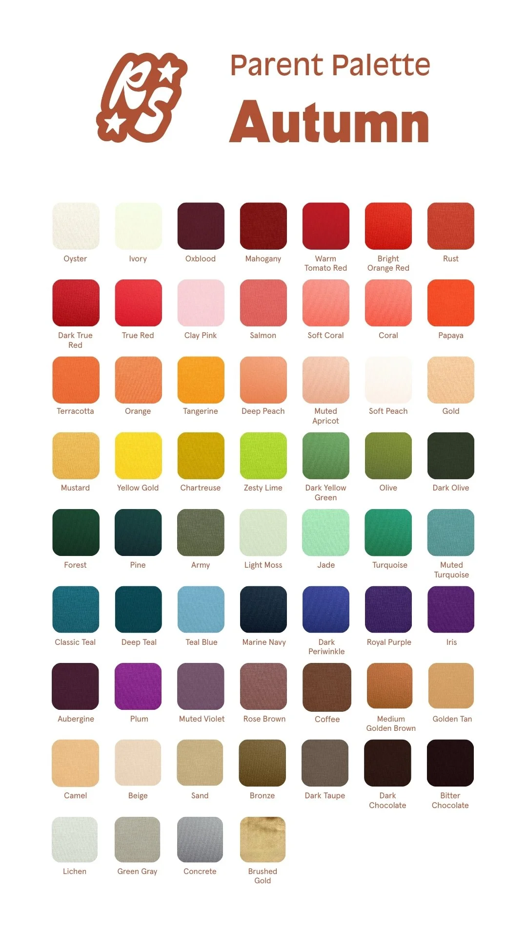 The 12 Seasonal Palettes — Rise Styling