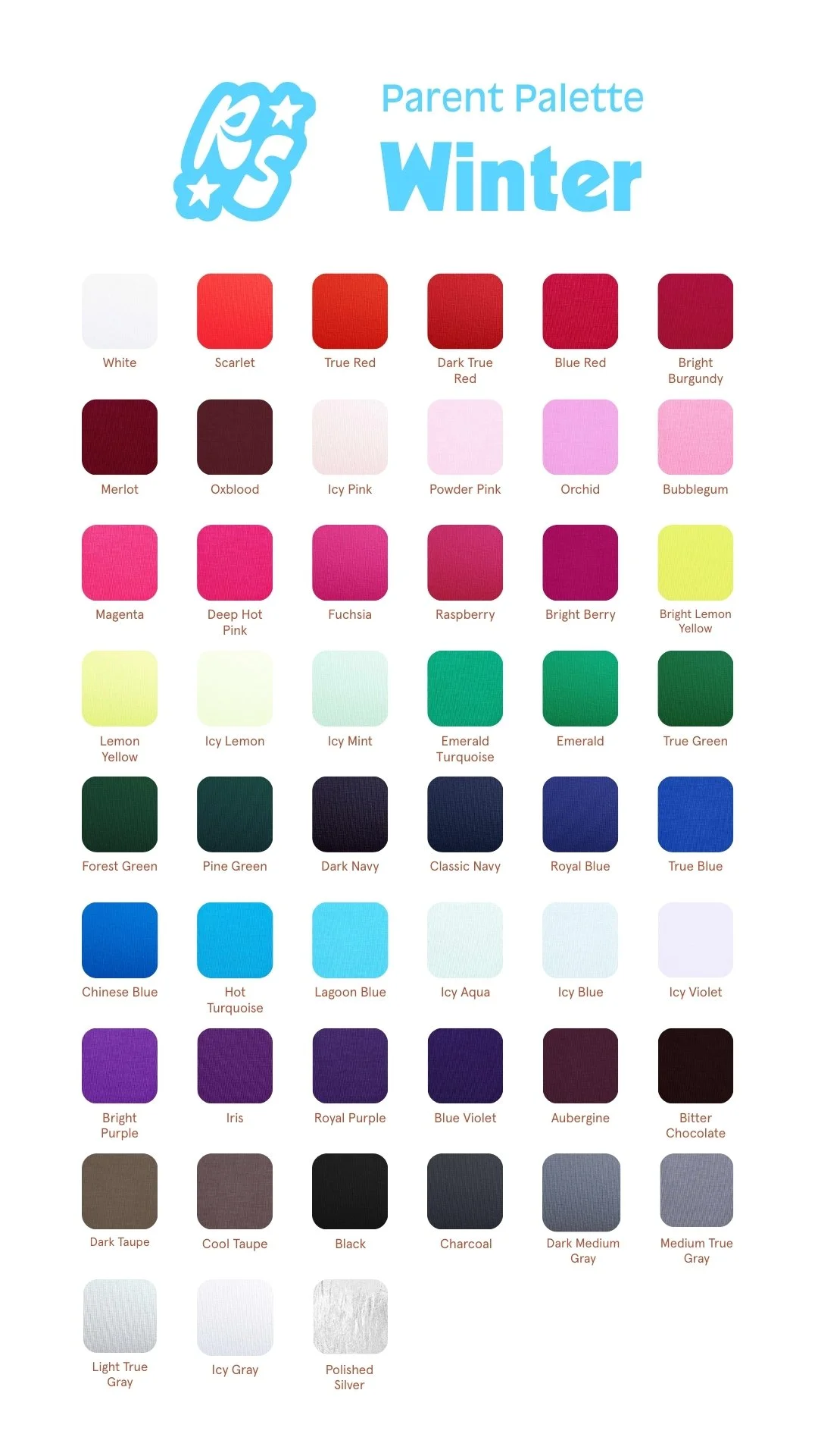 The 12 Seasonal Palettes — Rise Styling