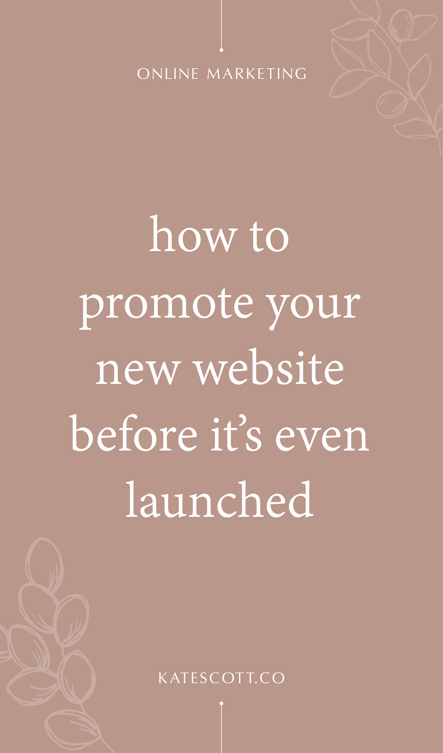 How to Promote Your New Website Before It’s Even Launched — Kate Scott