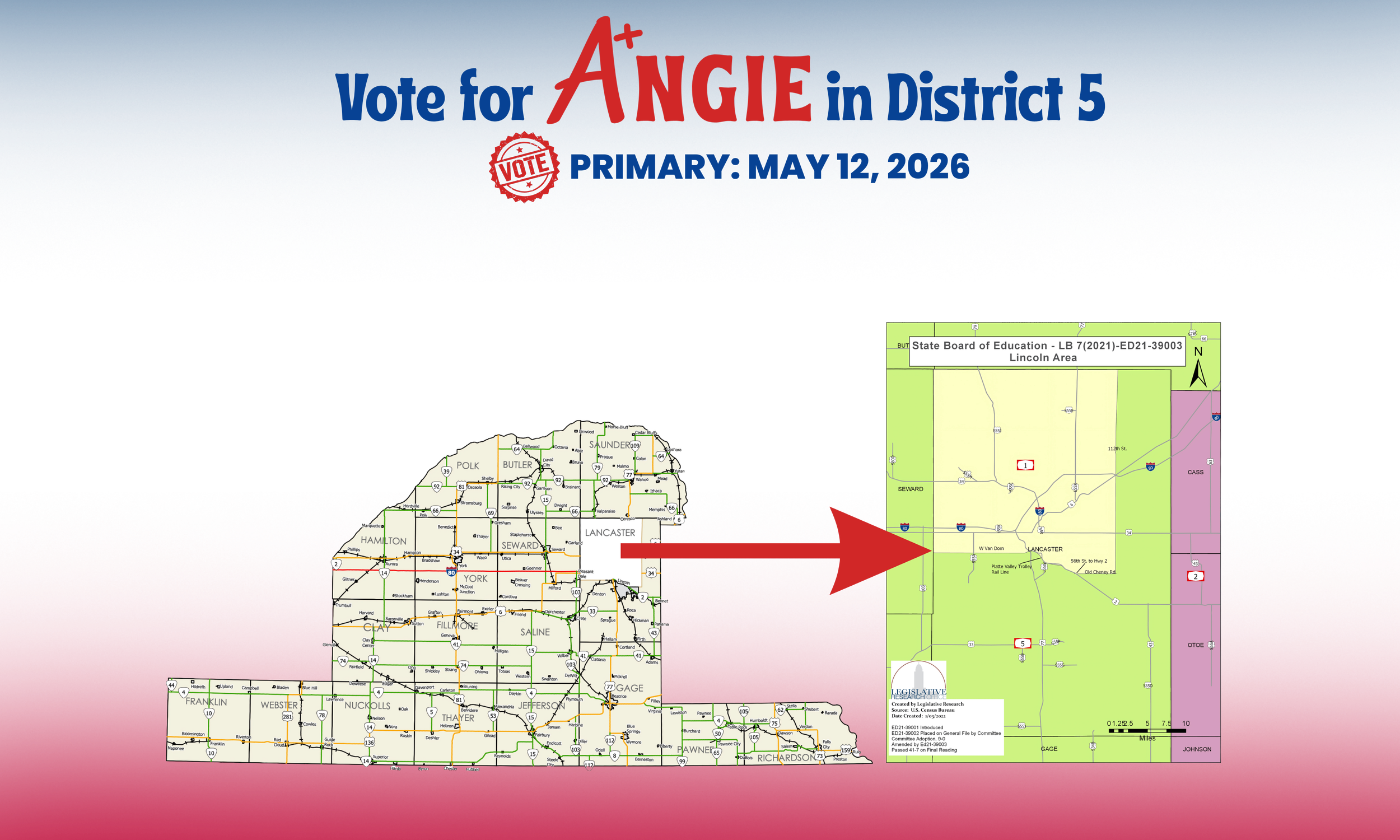 Angie Eberspacher for NE State Board of Education–District 5