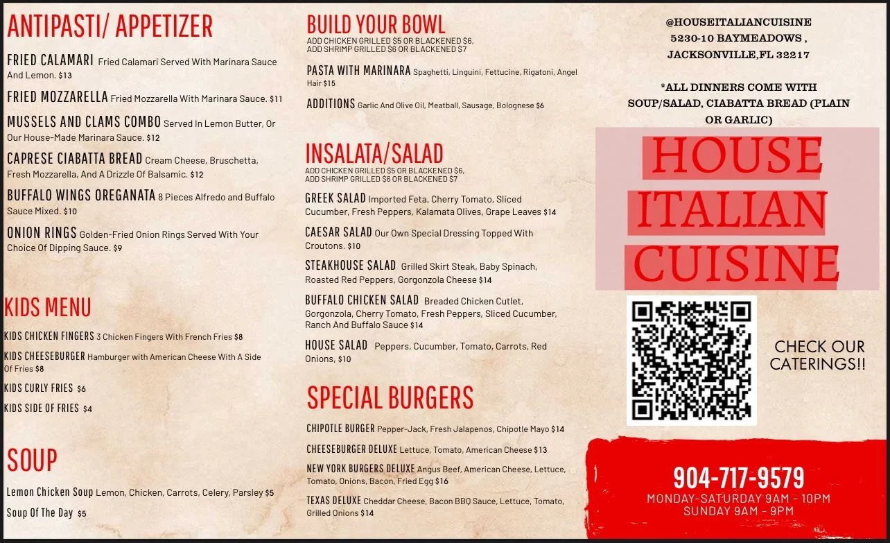 House Italian Cuisine