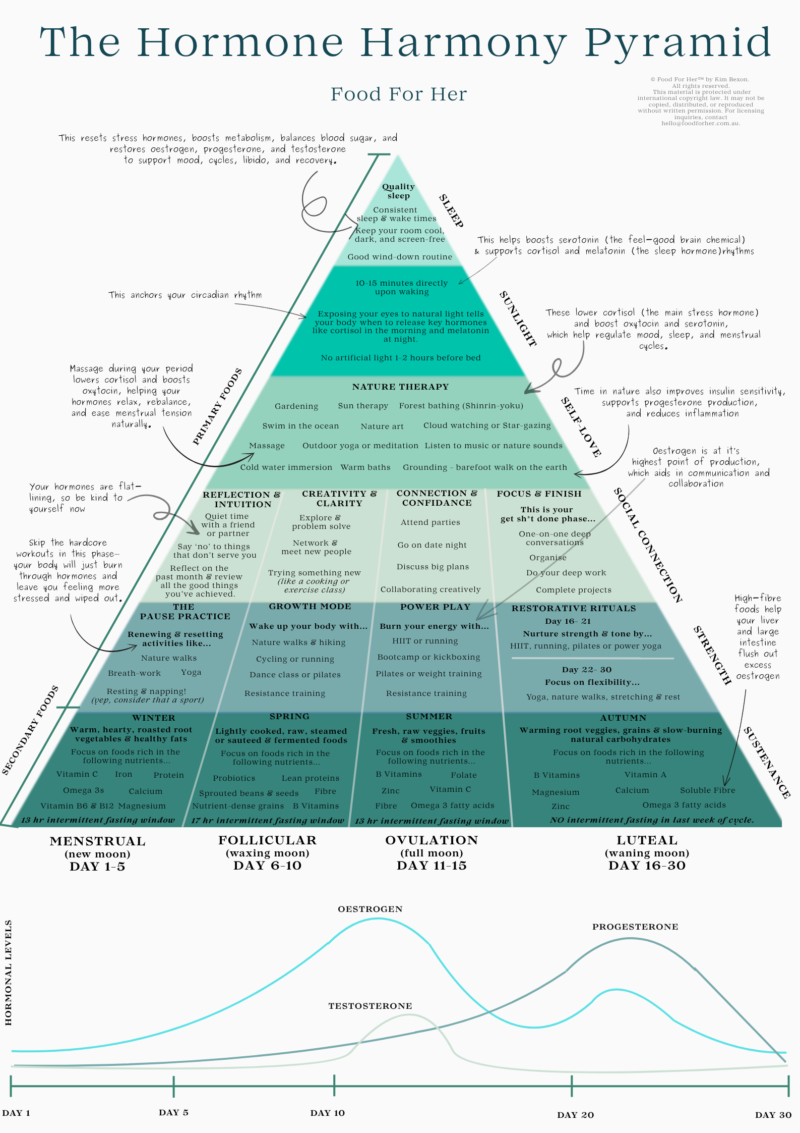 Hormone Harmony Pyramid Pack. Cycle Syncing Nutrition & Self-Care ...