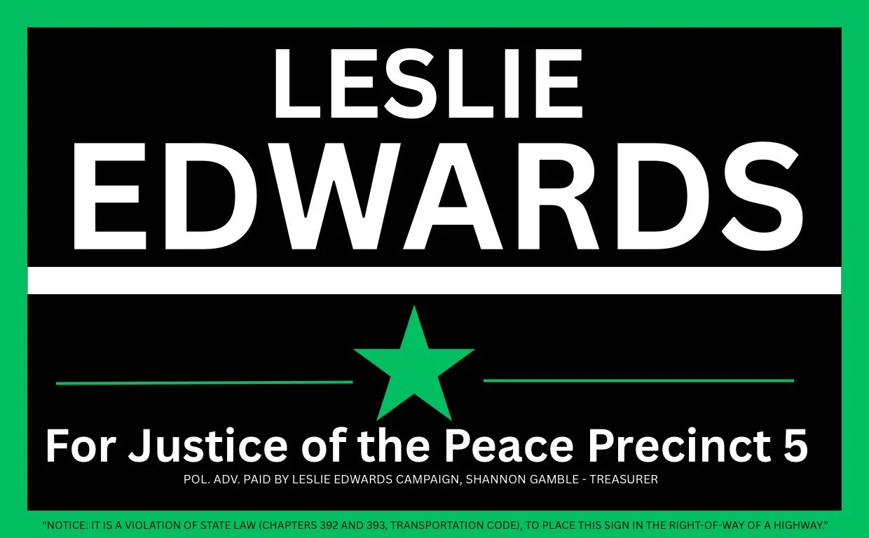 Leslie Edwards for Justice of the Peace | Meet the Candidate for ...