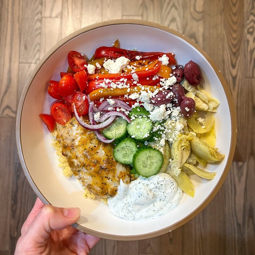 Mediterranean Cod Bowl — Buffalo Dietitian