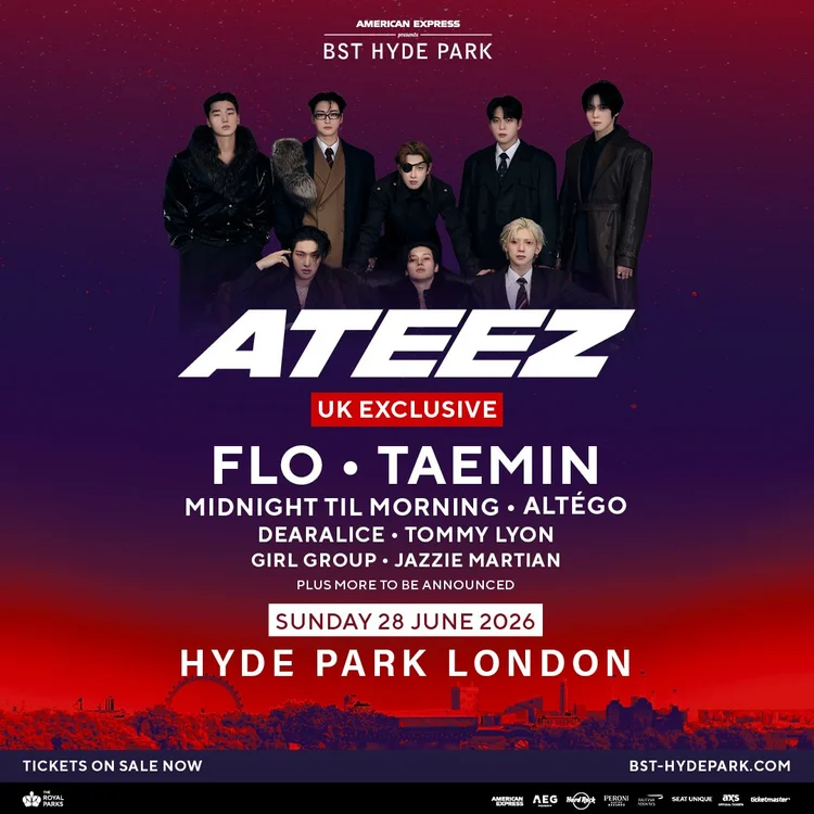 ATEEZ Brings K-Pop And R&B Powerhouses To BST Hyde Park With FLO And ...