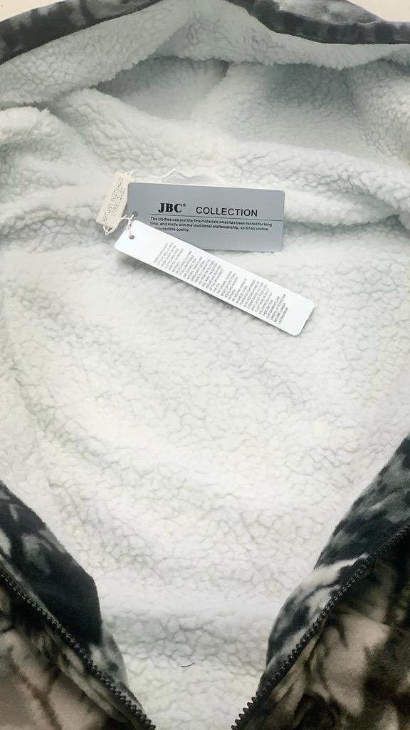 Wolf Design Printed Fleece Extra Thick Heavy Weight Fur Lined Hooded ...