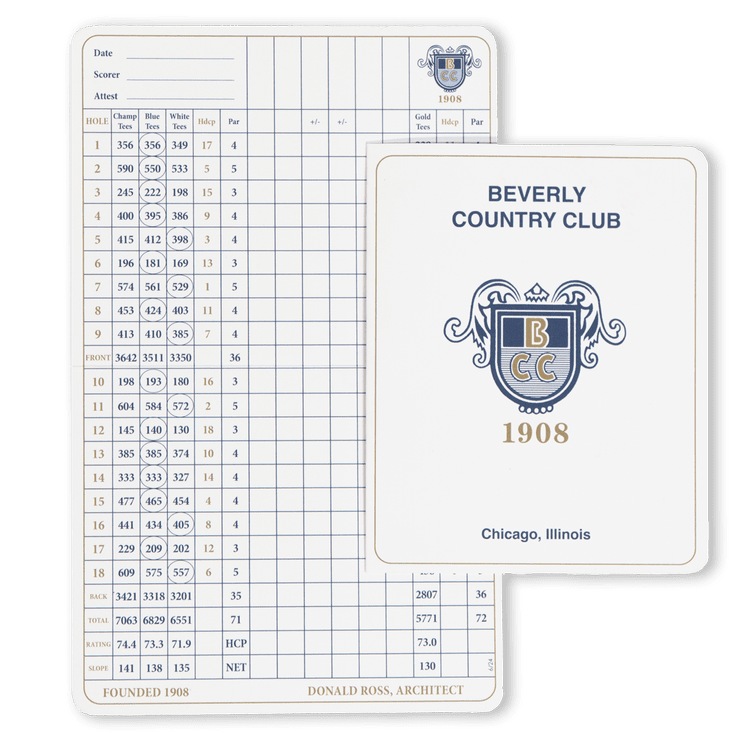 Durable & Professional — Custom Golf Scorecard Design & Printing