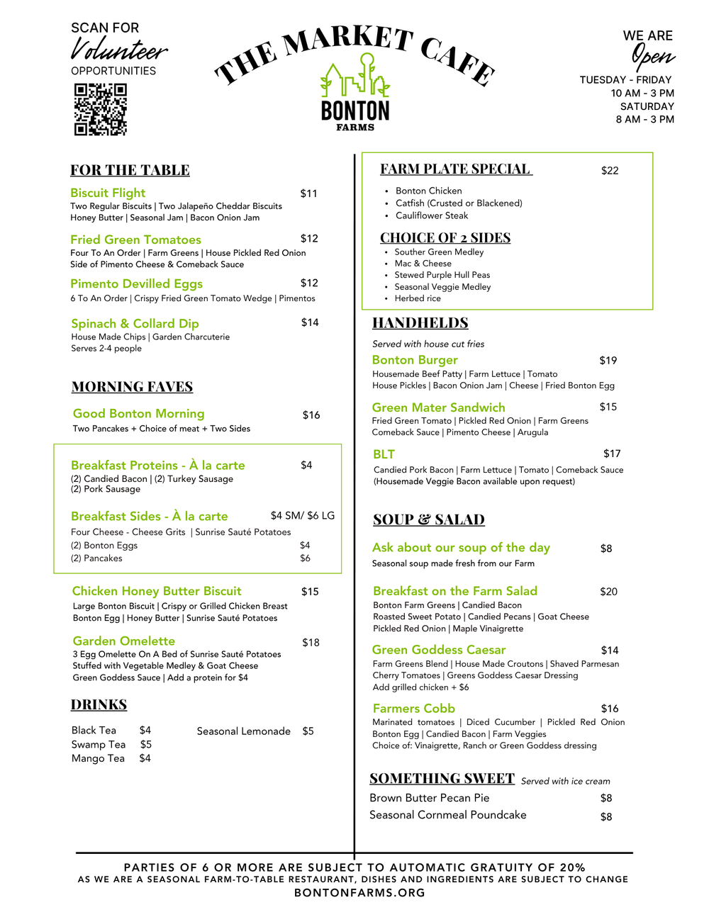 Menu | Explore Our Fresh Offerings Today — BONTON FARMS