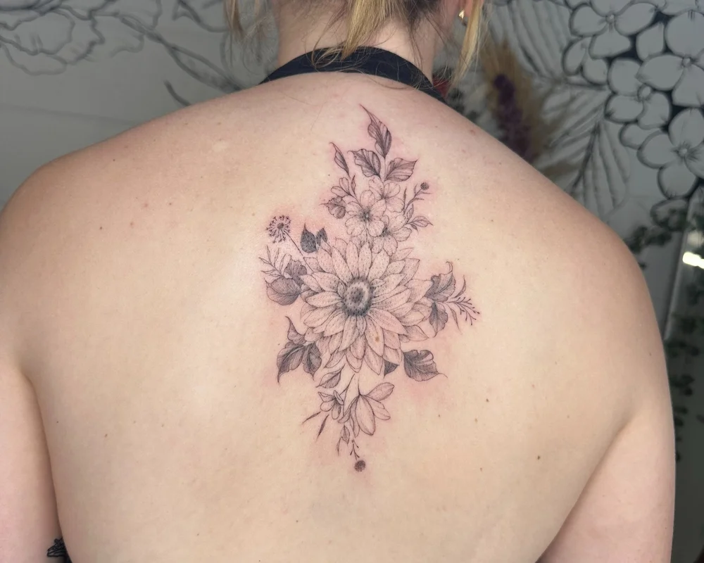 Dainty Garden Ink - Fine Line Tattoo Studio Christchurch