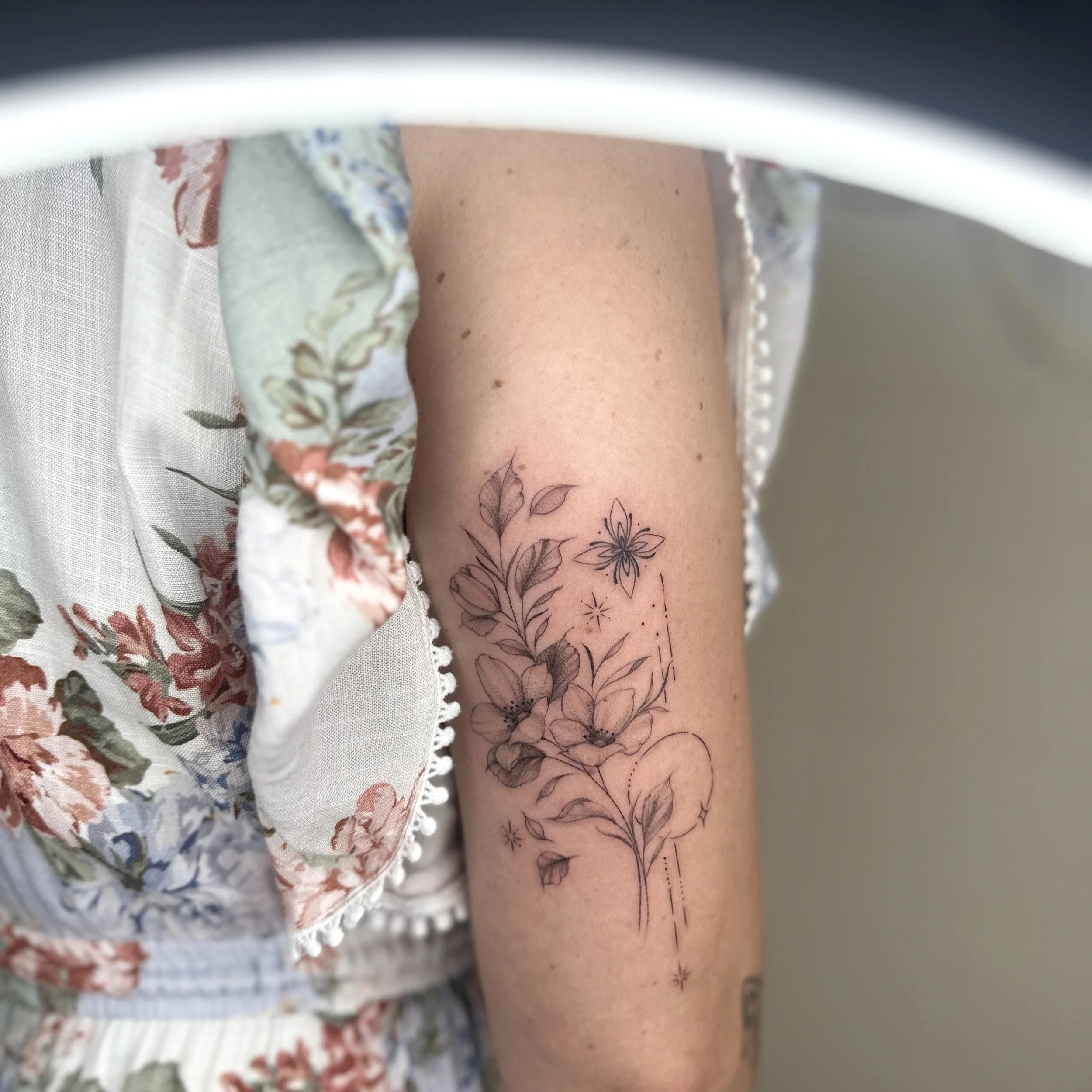 Dainty Garden Ink - Fine Line Tattoo Studio Christchurch
