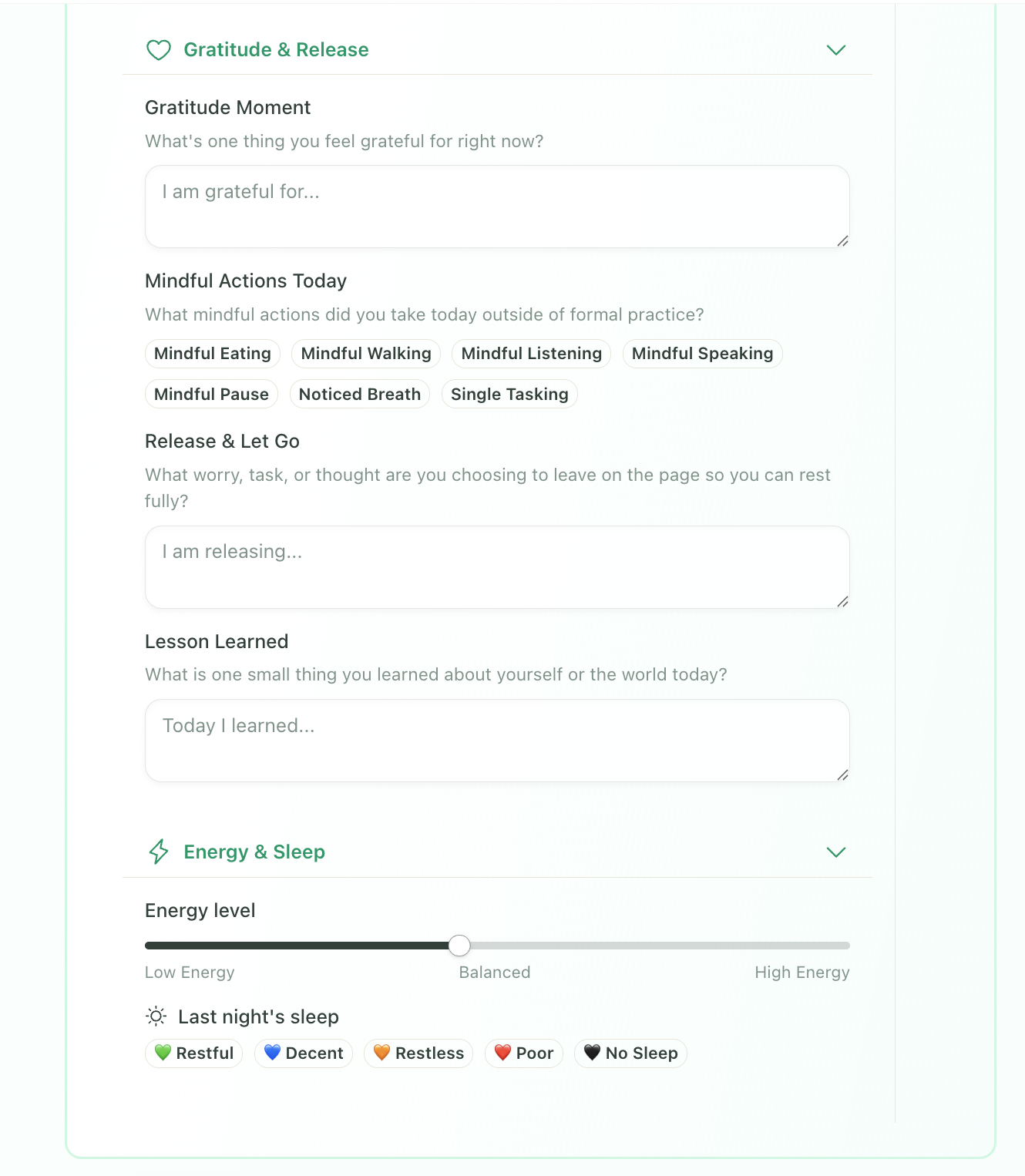 Mindfulness Journal — Acorn Journals