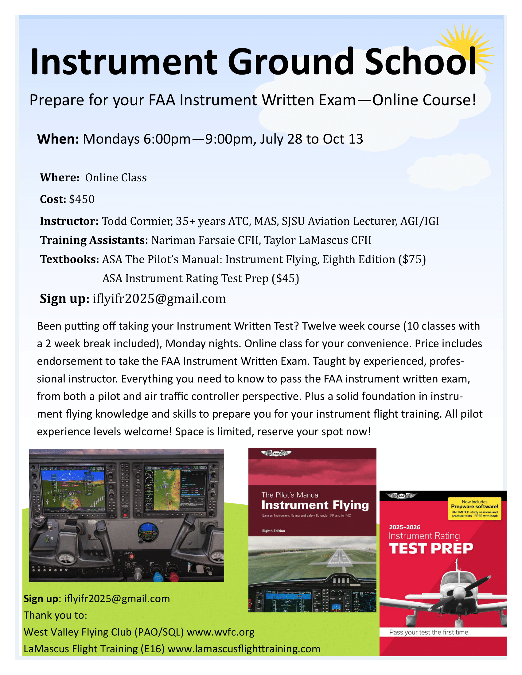 Online Instrument Ground School Course | FAA Written Exam Prep ...