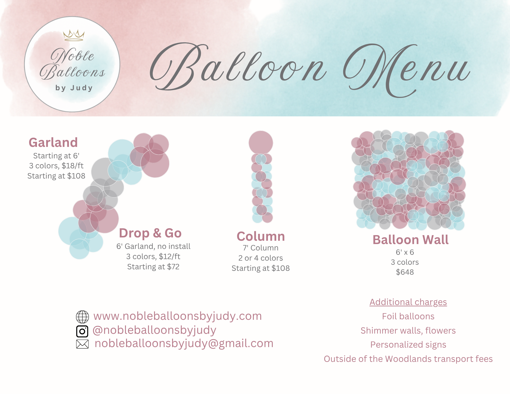 Noble Balloons by Judy