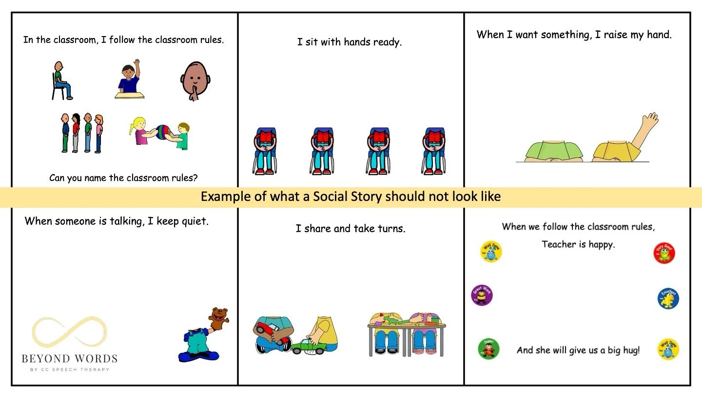 What is a social story — Beyond Words by CC Speech Therapy