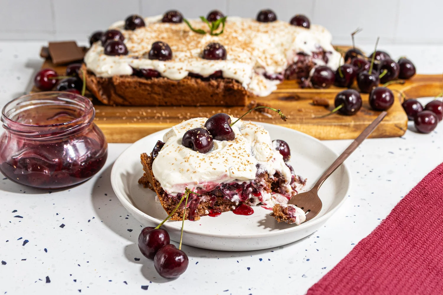 Free Black Forest Sheet Cake Recipe with Cooking Video | Perfect Summer ...