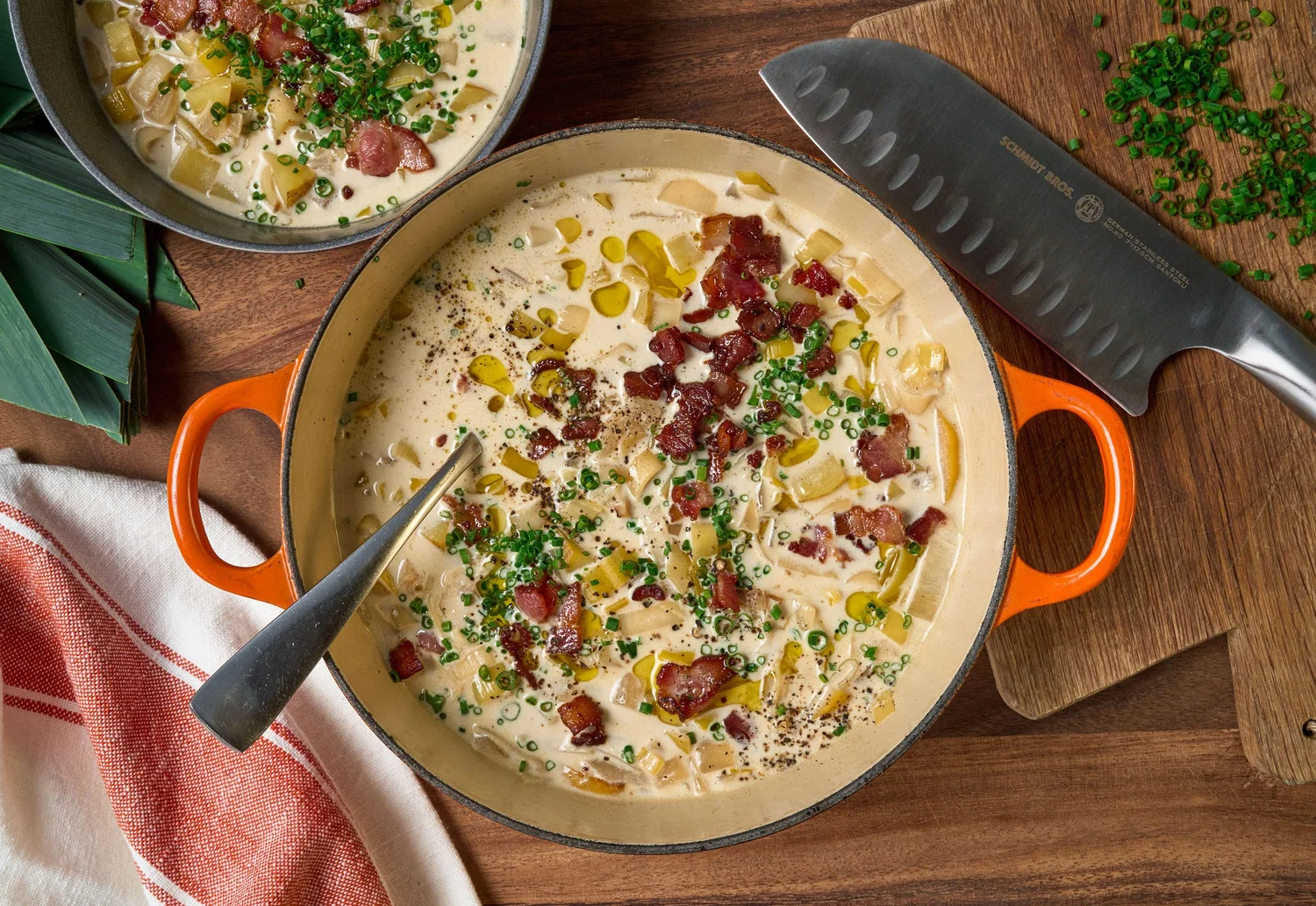 Simple Leek & Potato Soup — Homemade Cooking Classes