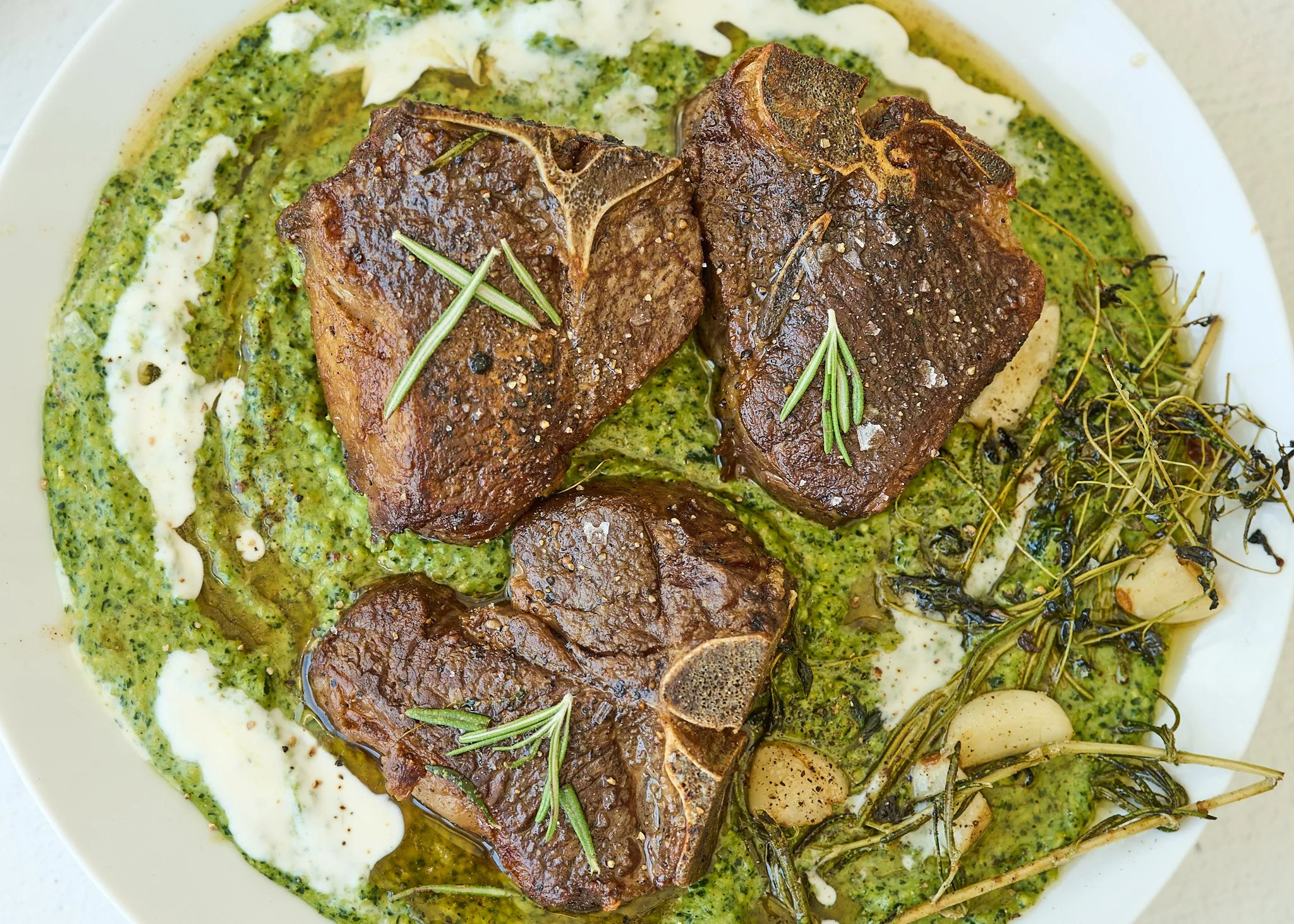 Lamb Loin Chops with Kale Polenta — Homemade Cooking Classes