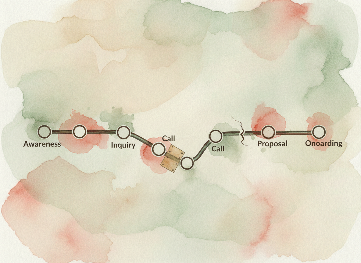 Customer Journey Map That Finds Revenue Leaks — GLXP Solutions