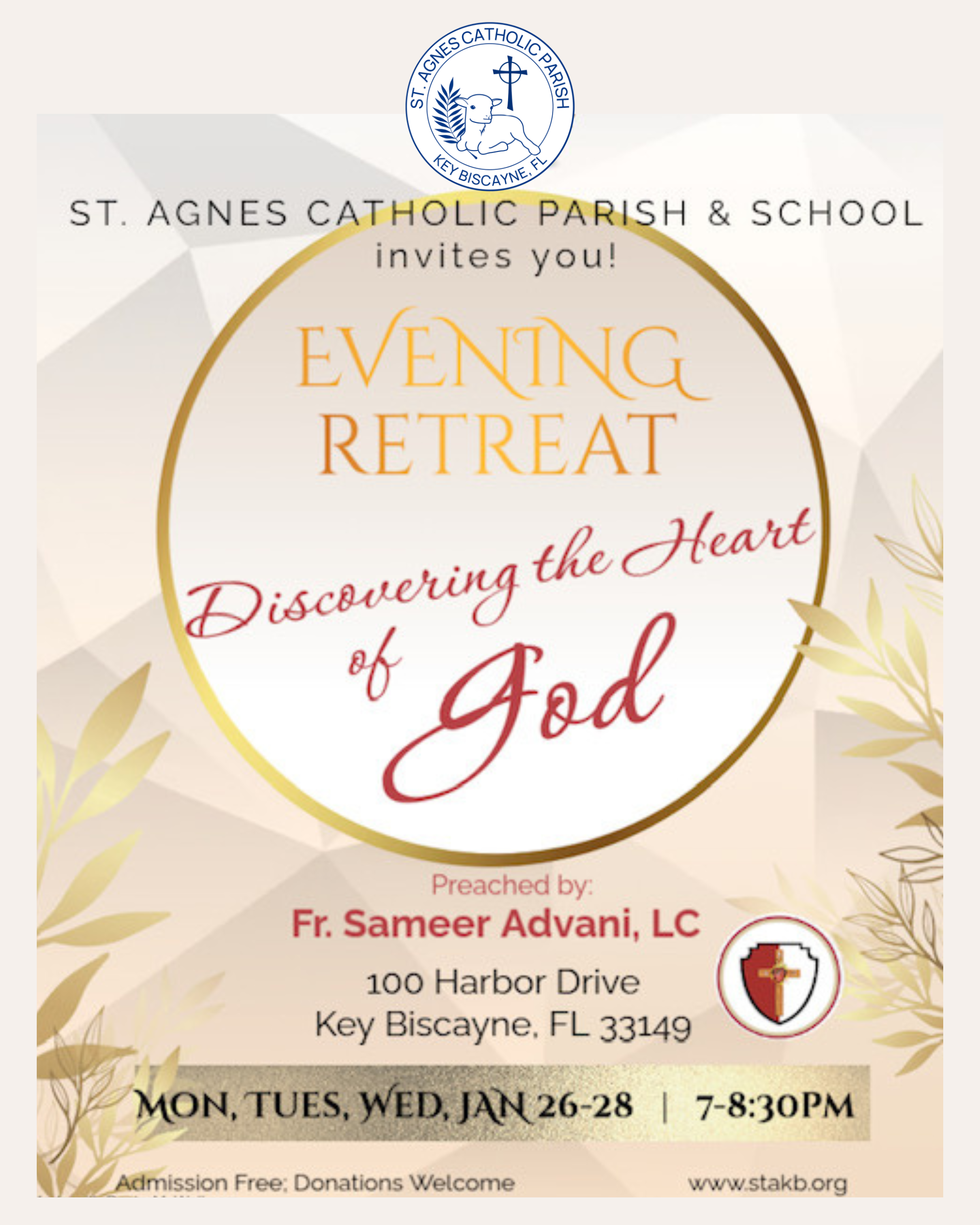 Discovering the Heart of God, by Fr. Sameer Advani, LC — St. Agnes ...