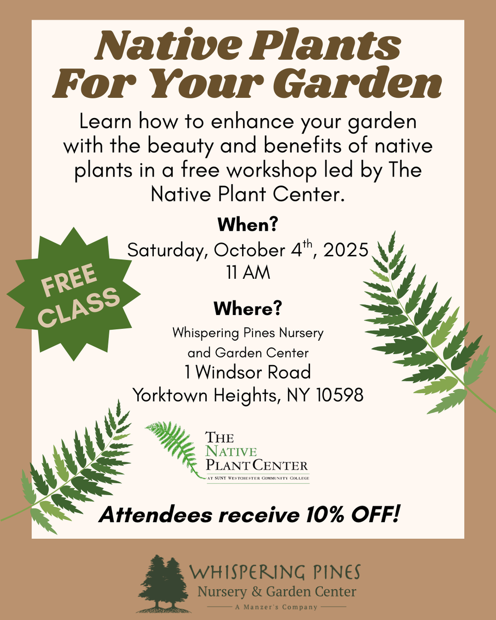 Native Plants For Your Garden — Whispering Pines Nursery & Garden Center