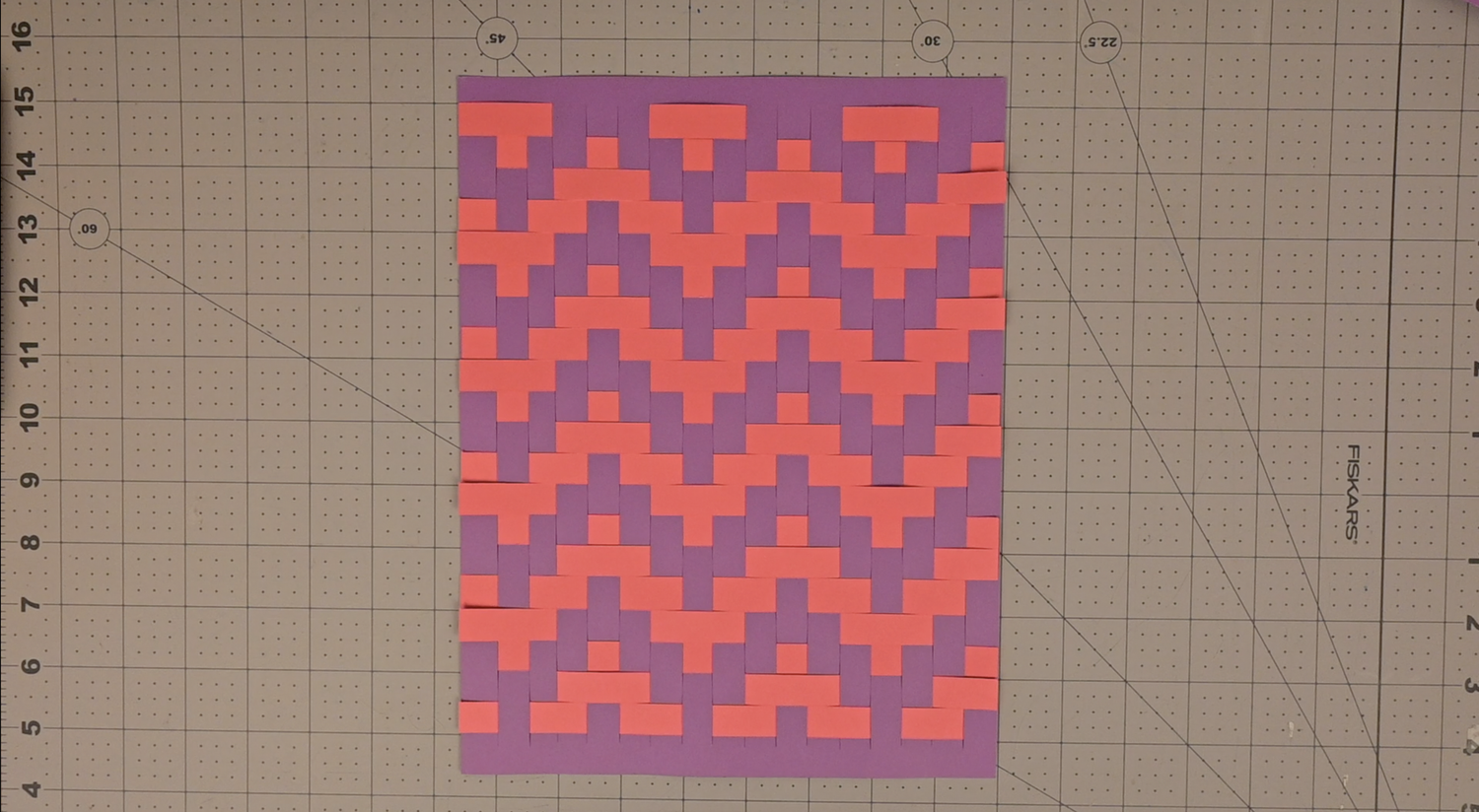 Zigzag Paper Weave — create within reach