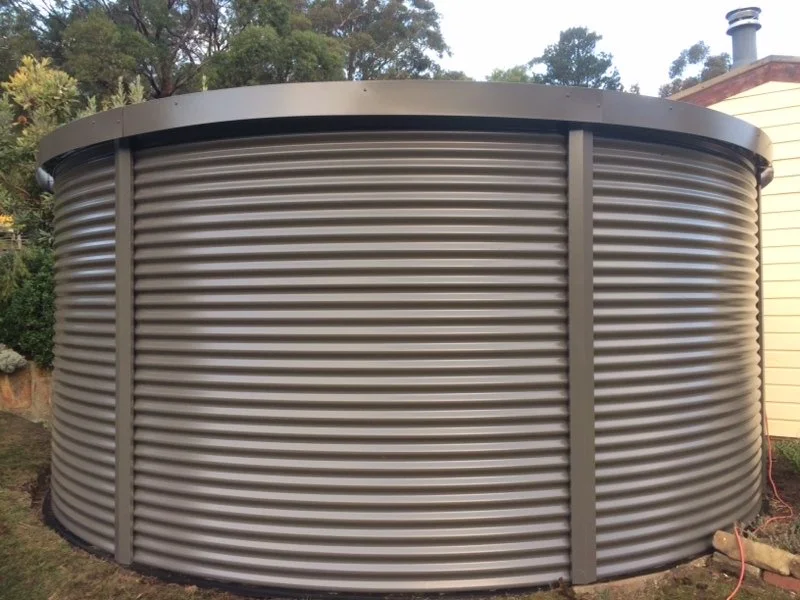 Water Tanks Tasmania | Steel & Poly Tank Installation — Taztanks Rain ...