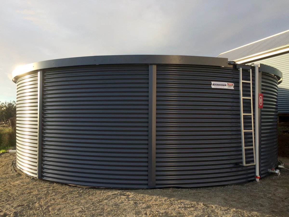Water Tanks Tasmania | Steel & Poly Tank Installation — Taztanks Rain ...