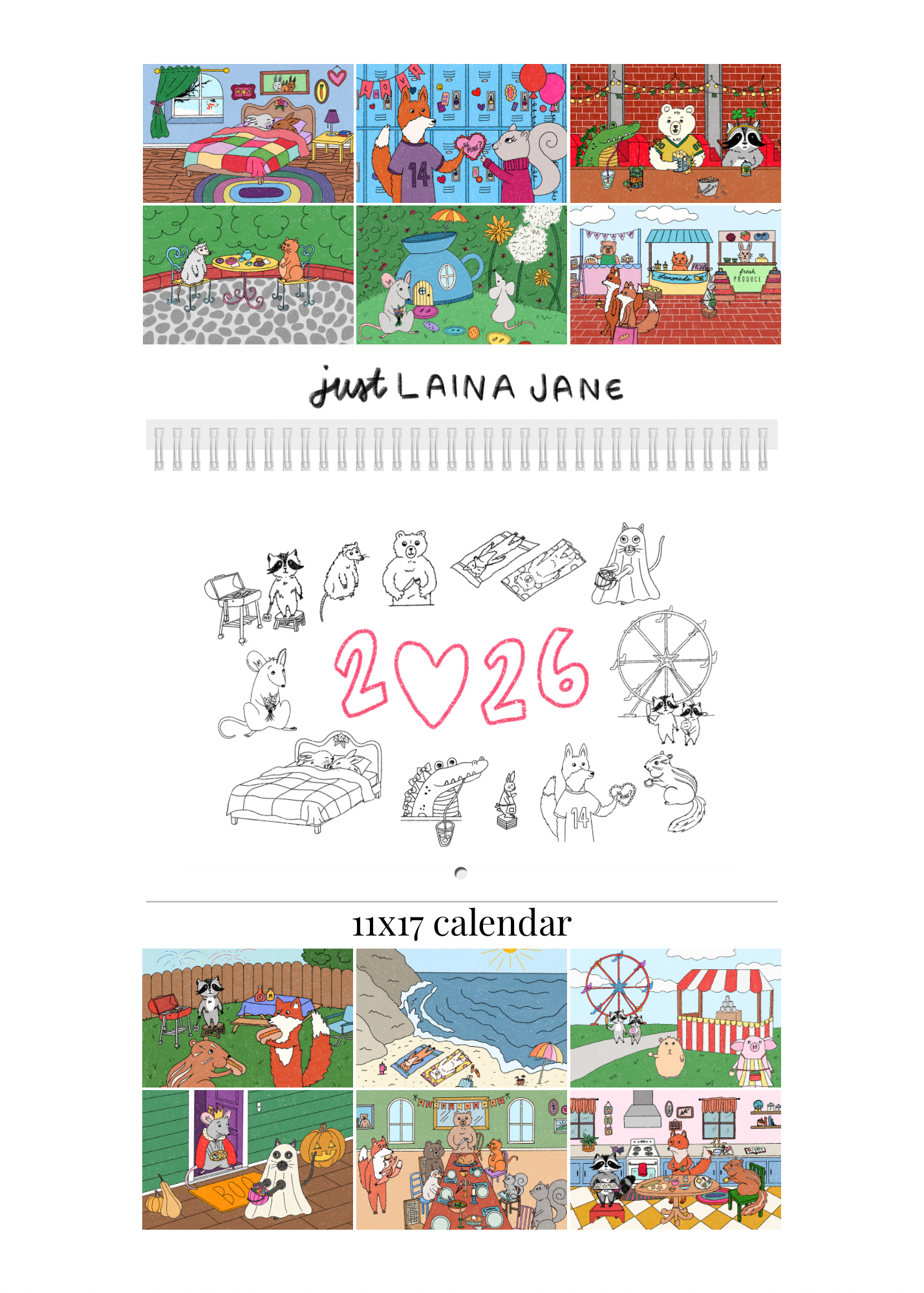 2026 Critters Calendar — STUDENT-MADE MIZZOU