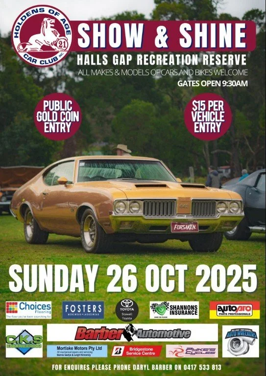 Holdens of Age Car Show & Shine — AOMC