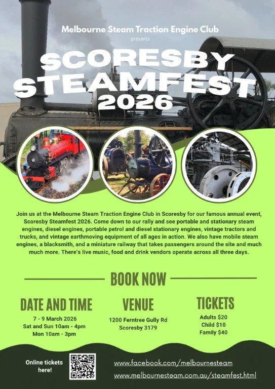 Scoresby Steamfest 2026 — AOMC