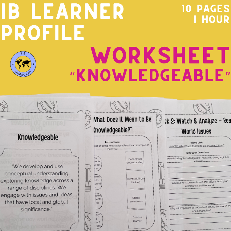 Learner Profile Series: How to Teach Students to Be Knowledgeable — IB ...