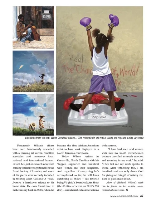 Sunshine Artist Article — Richard Wilson Art