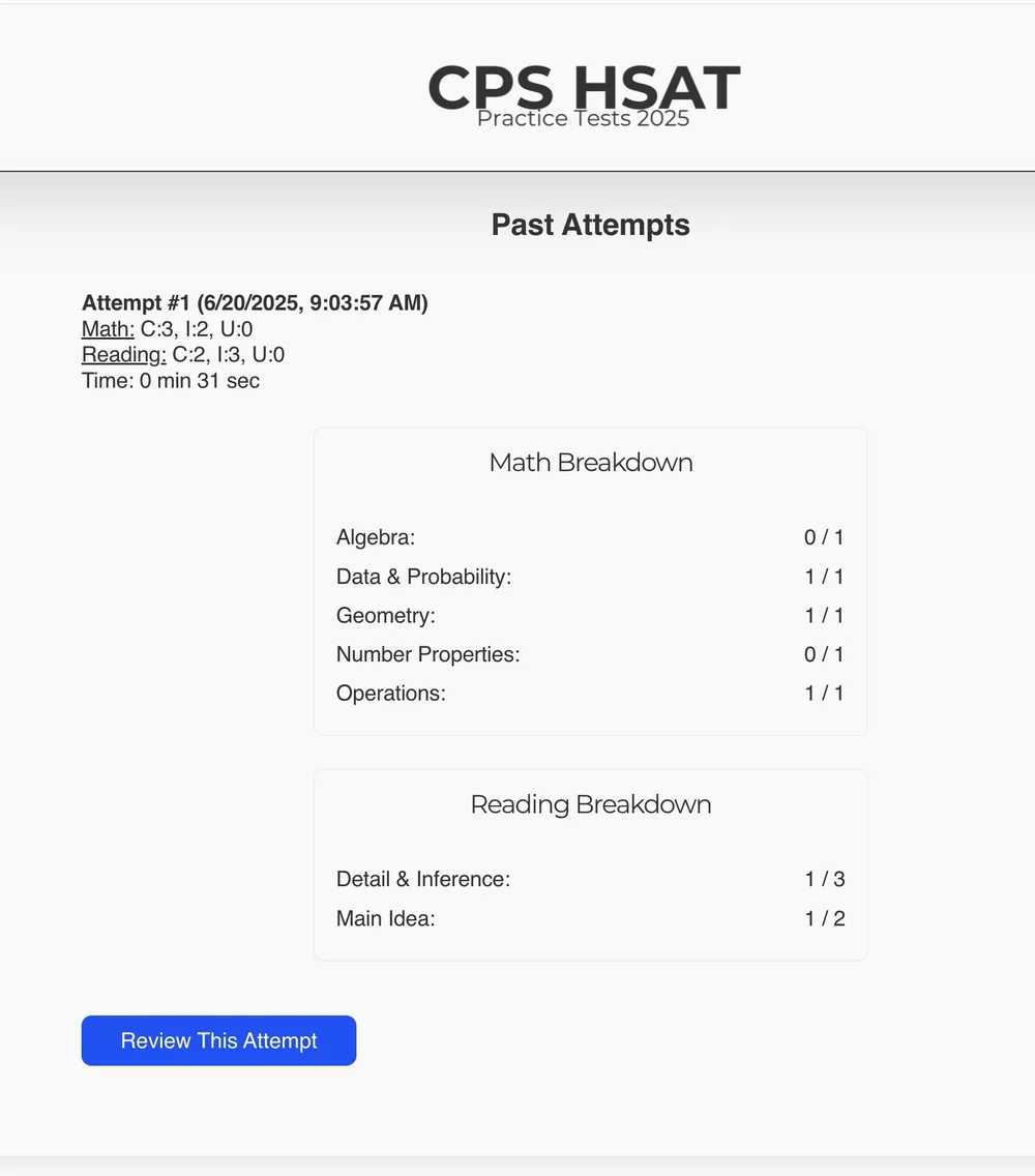 CPS HSAT Practice Tests | Full-length, timed CPS HSAT practice tests ...