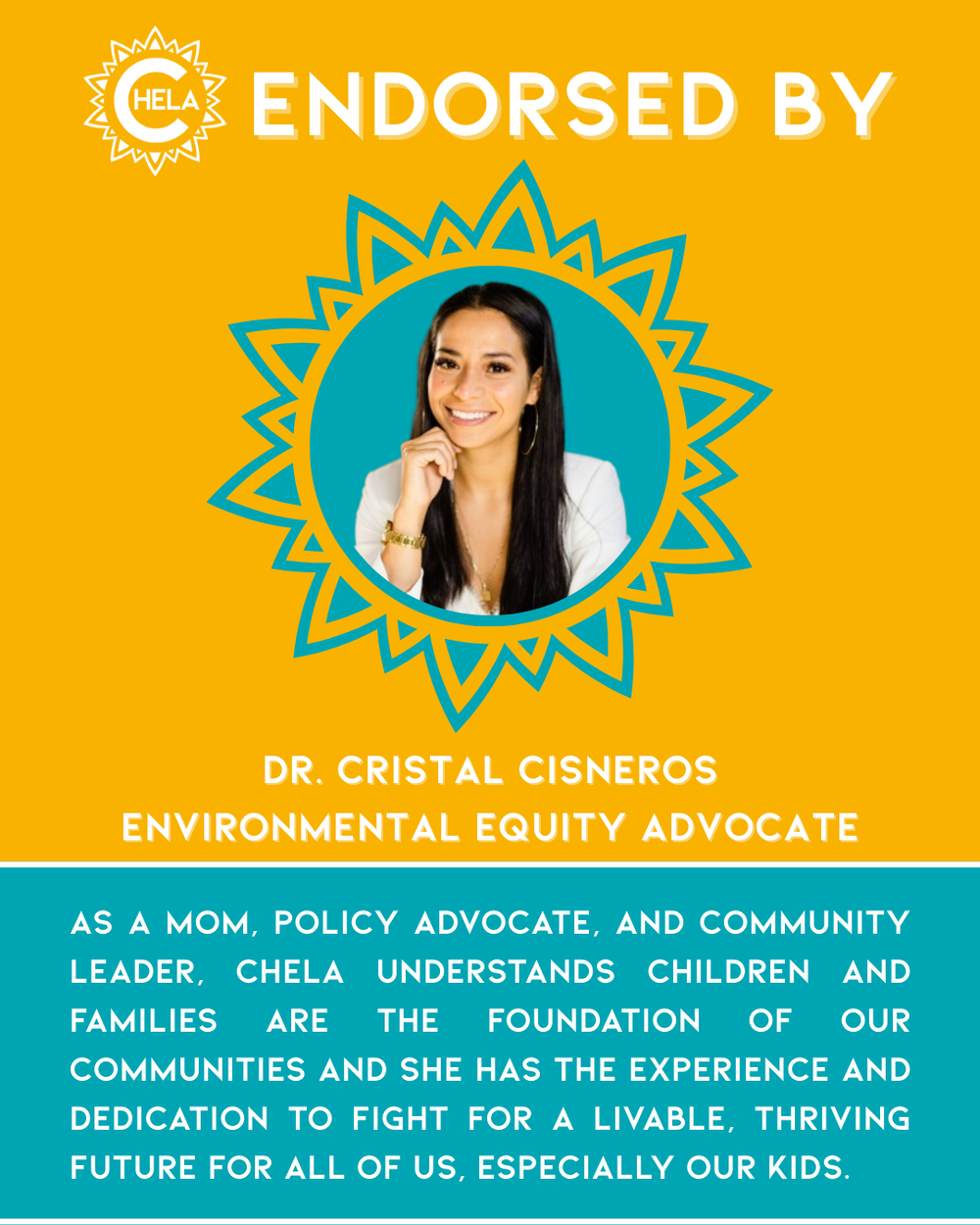 Chela Garcia Irlando | State Senate District 34