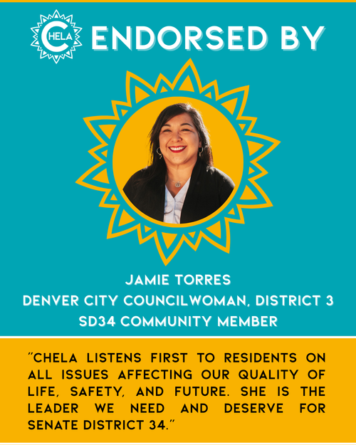 Chela Garcia Irlando | State Senate District 34
