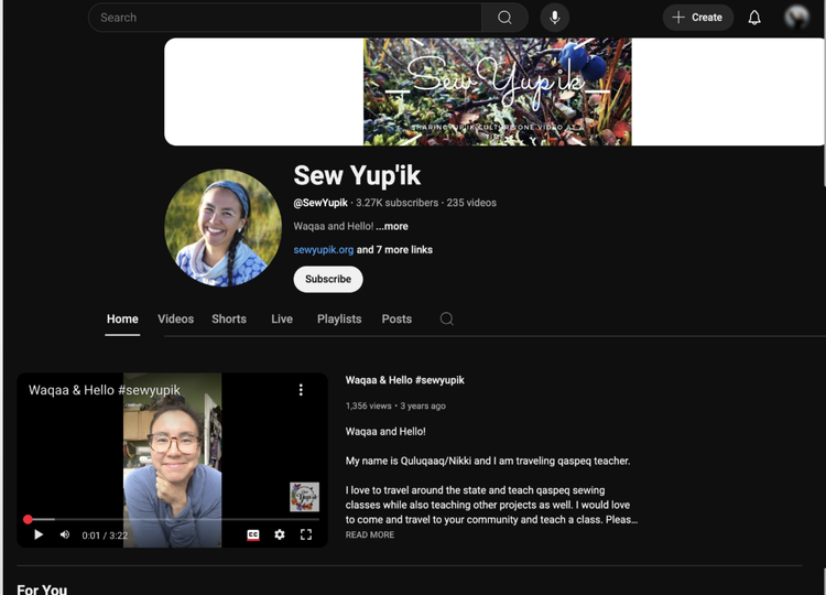 Sew Yup’ik | Discover Yup’ik Culture Today