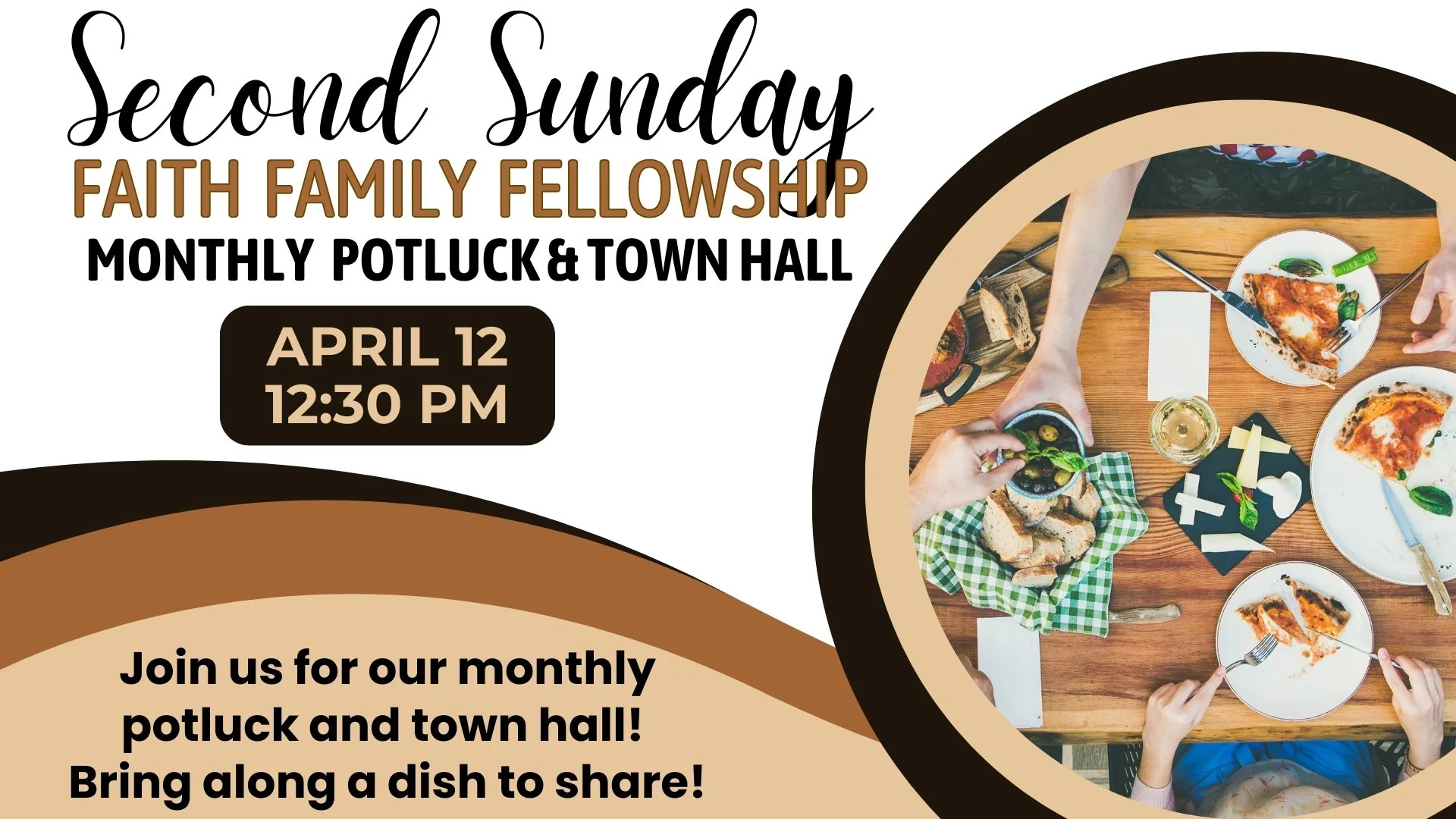 April Faith Family Potluck and Town Hall — Faith Lutheran Church ...