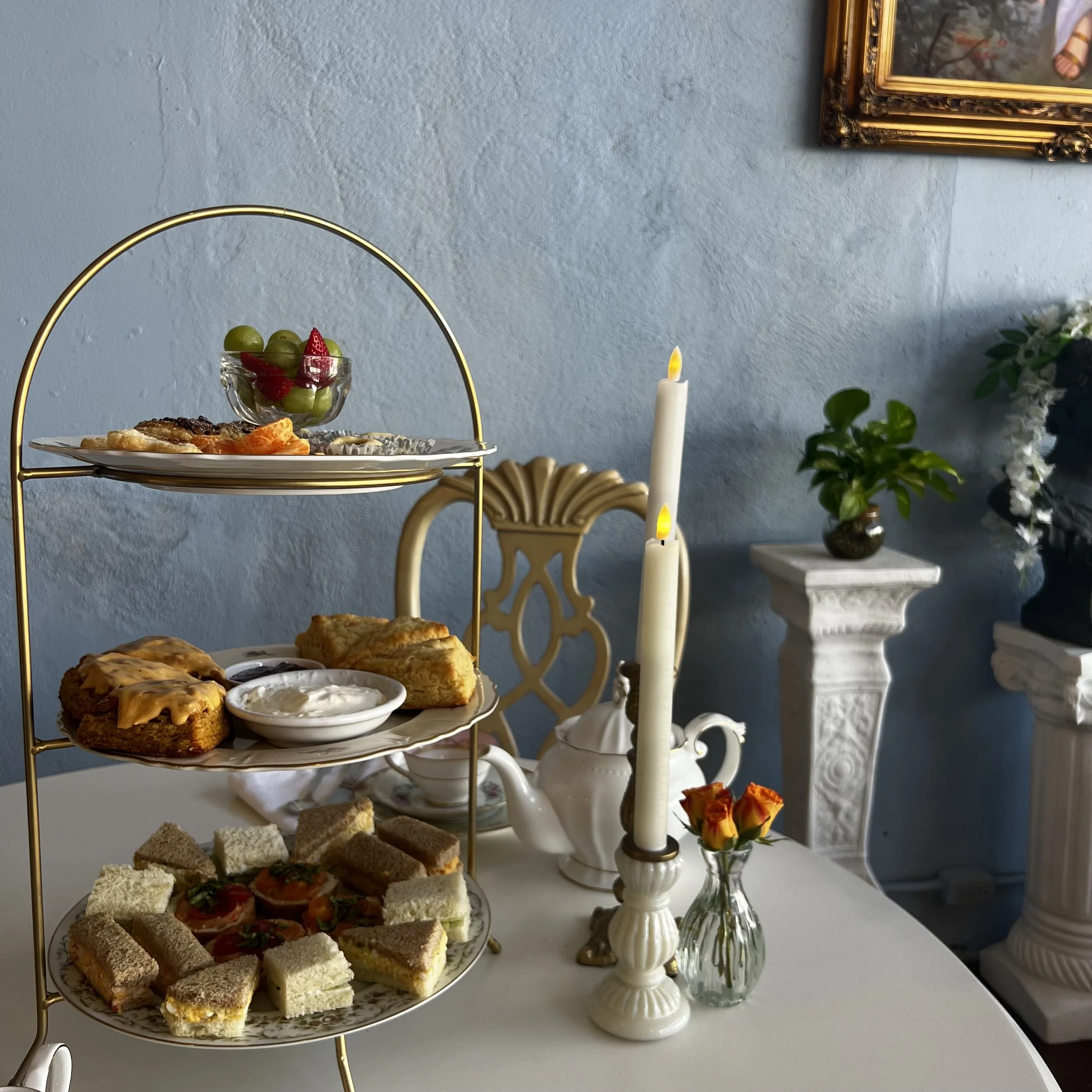 Menu & Hours — Three Roses Tea Room & Gifts