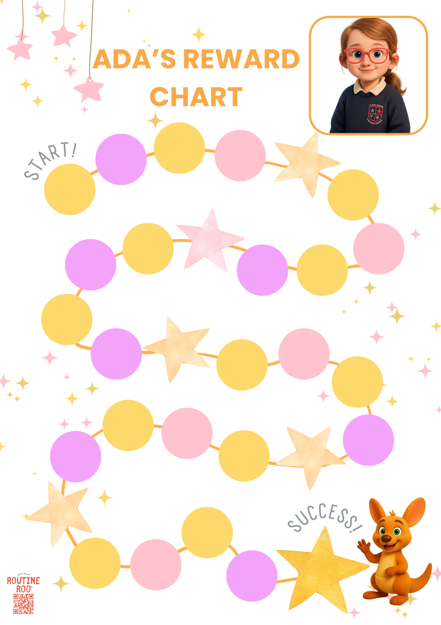 Personalised Reward Sticker Charts — RoutineRoo